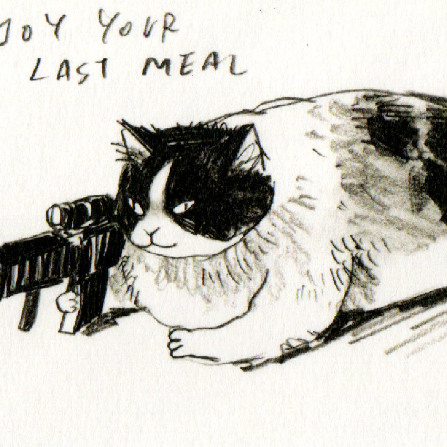 黒山 Kathy Lam Postcard – Enjoy Your Last Meal | All Stationery | Nagi ...