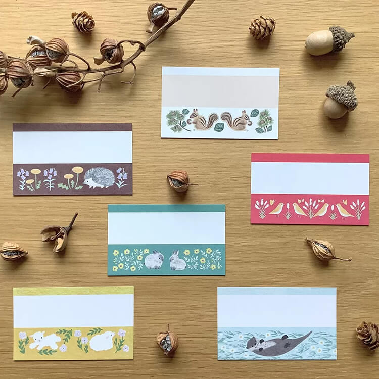4 Legs Mini Animal Cards Set – 6 Designs – Nagi