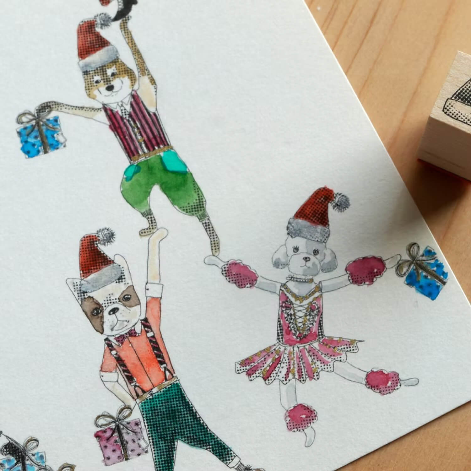 Akamegane Stamp – Santa Hat – Nagi