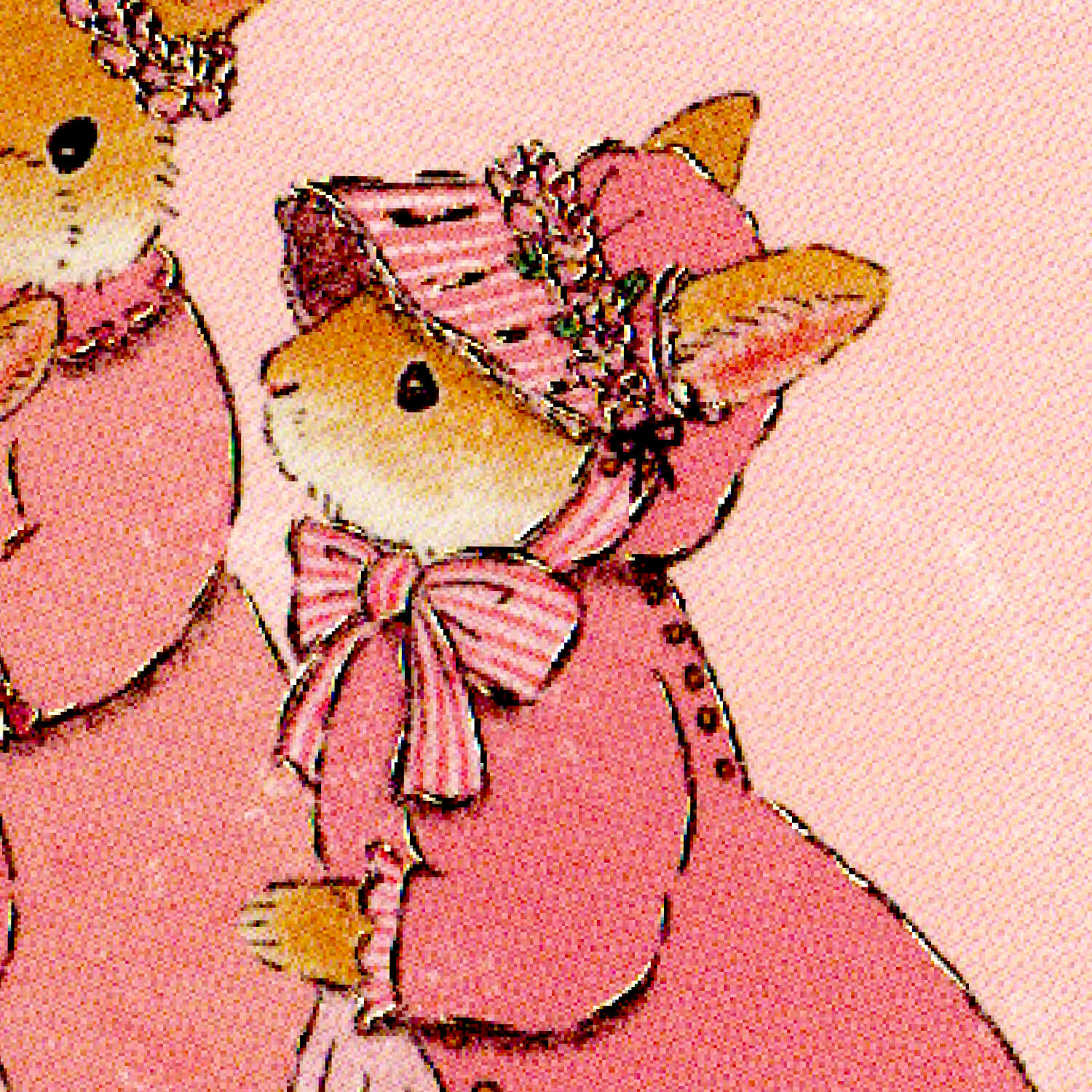 Akane Kotoko Spring Postcard – Rabbit with Viola Flower Crown – Nagi