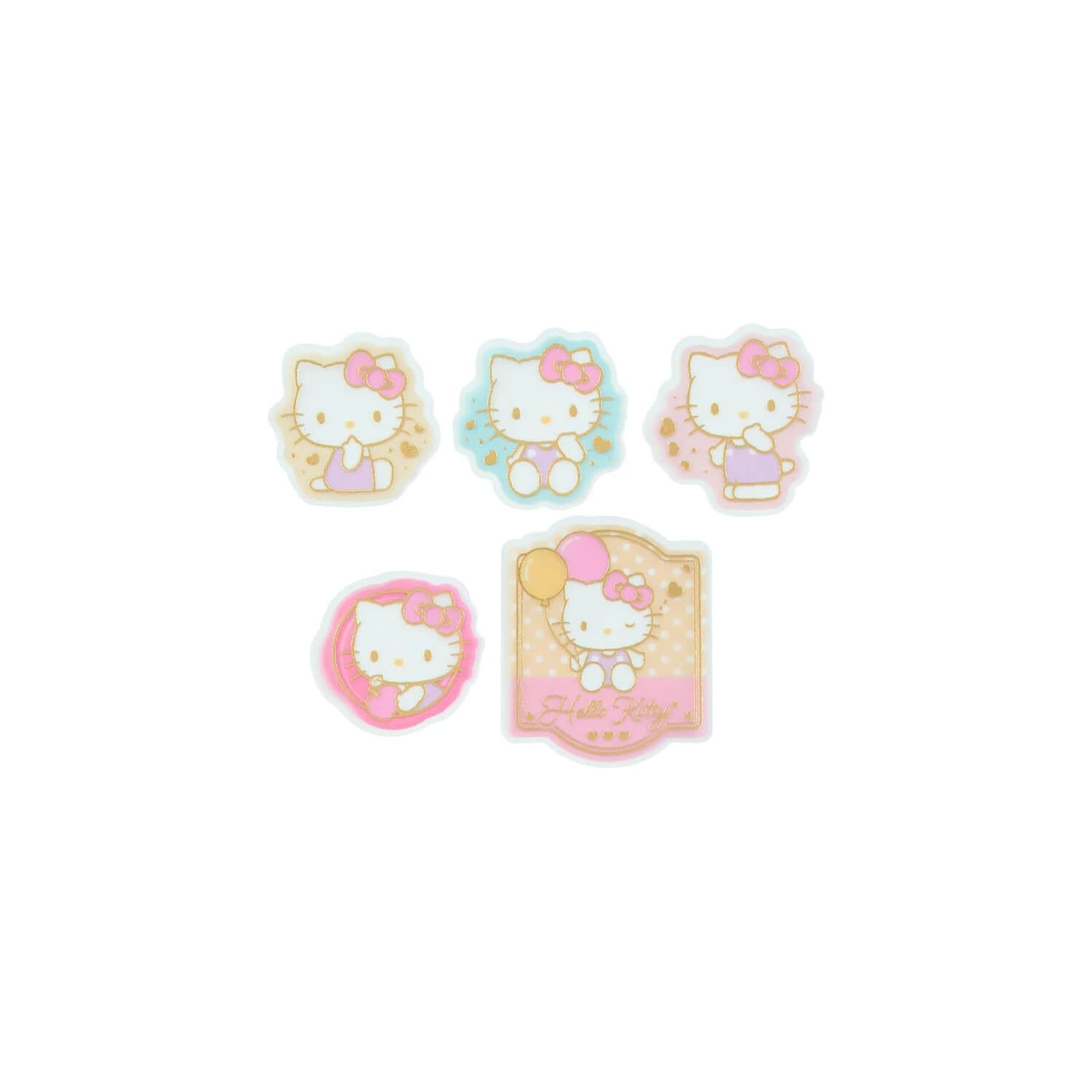 Hello Kitty Sticker Set – Gold Foil Mixed Pack – Nagi