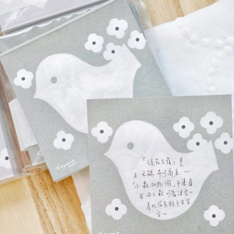 Unooooo Mini Memo Pad – Viburnum & Bird – Nagi