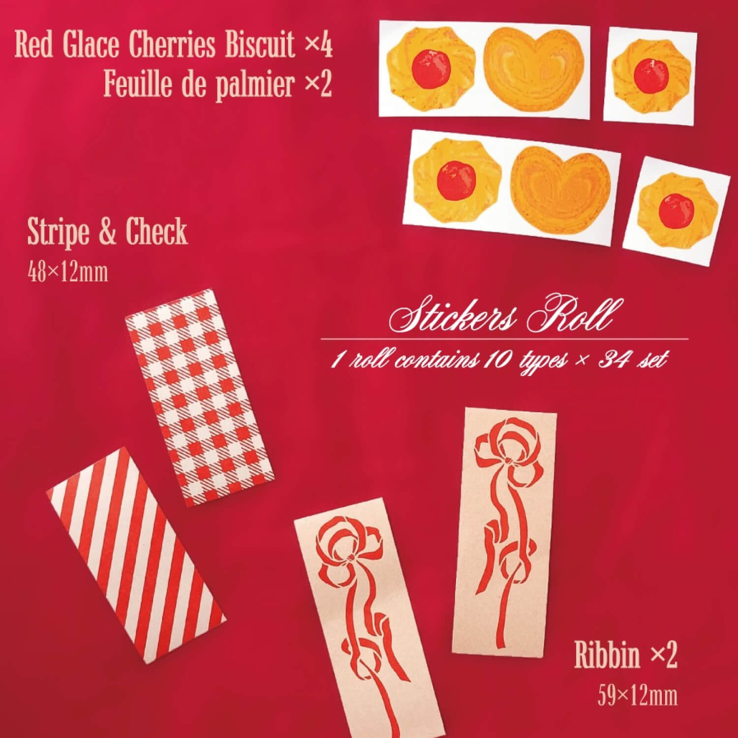 merilforel Label Stickers – Baked Sweets Wrapping – Nagi